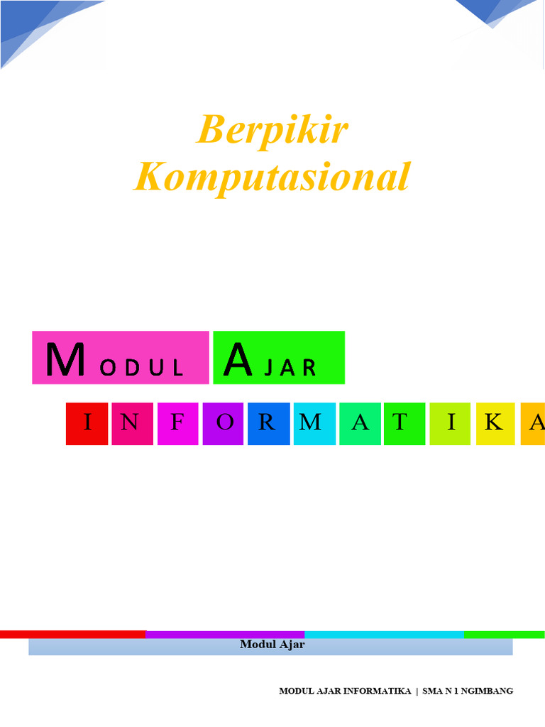 Modul Ajar (Informatika) BK - EDIT | PDF