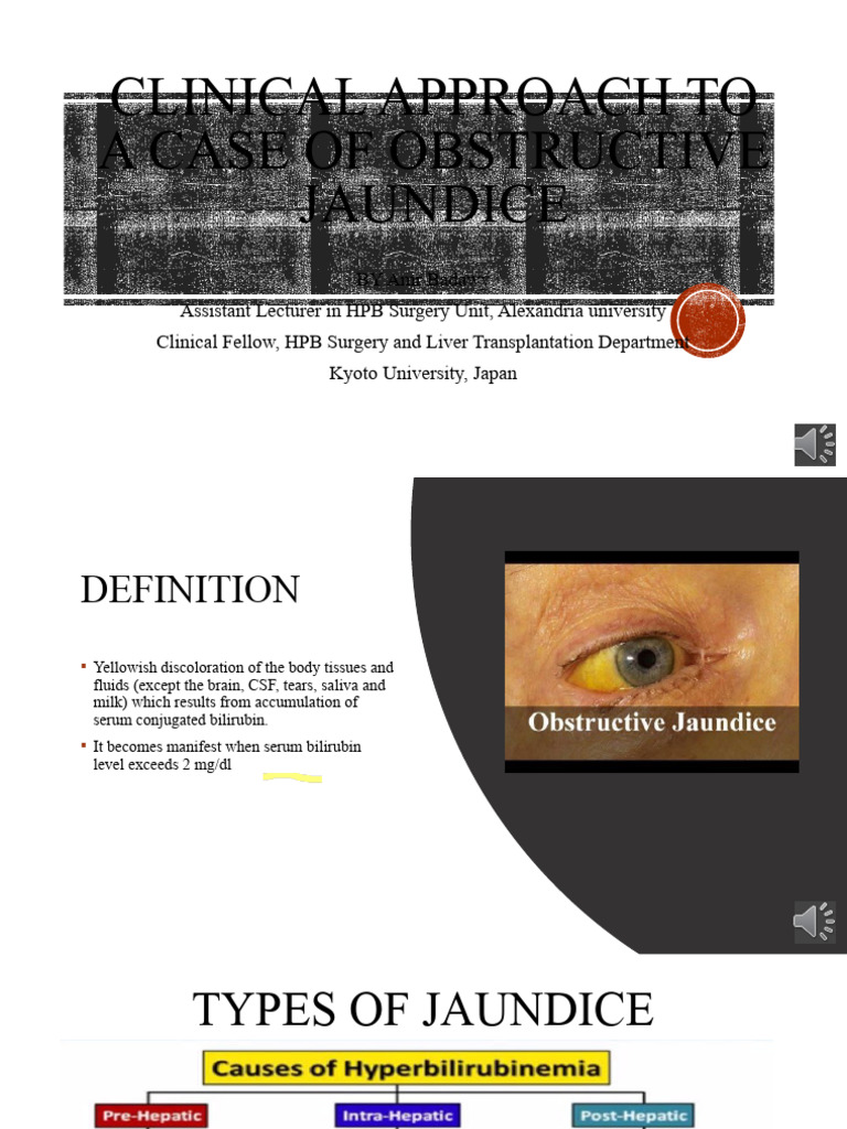Clinical Approach To A Case of Obstructive Jaundice | PDF | Digestive ...