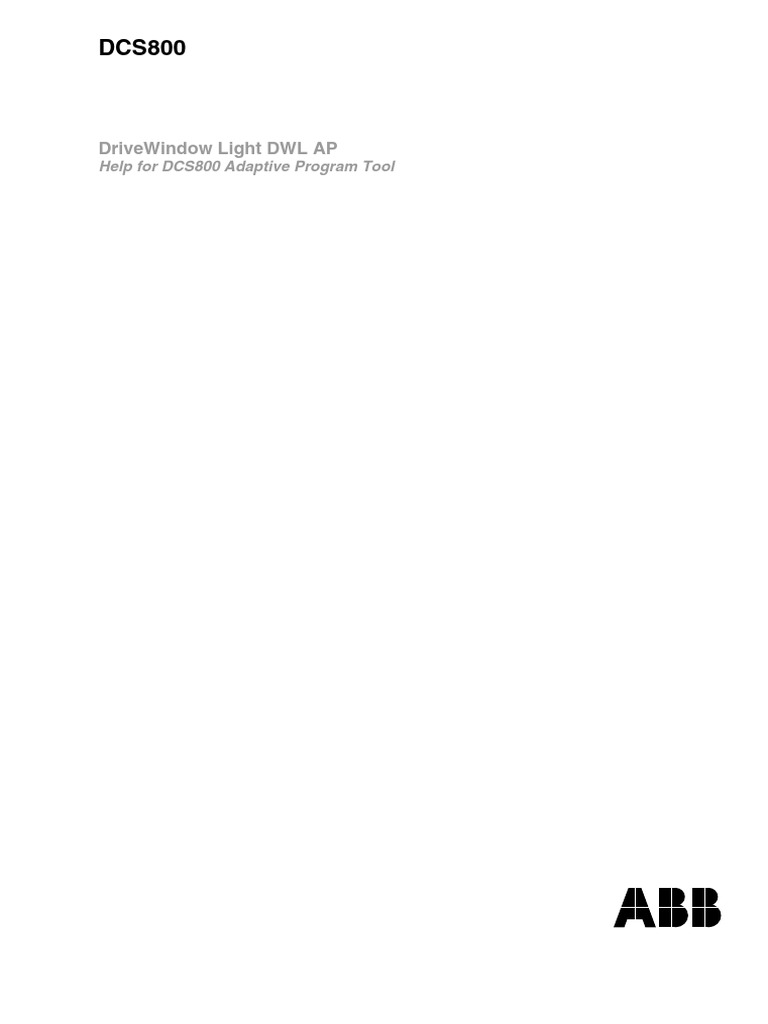 3ADW000209R0101 DCS800 DWL AP Help e A | PDF | Boolean Data Type | Parameter (Computer Programming)