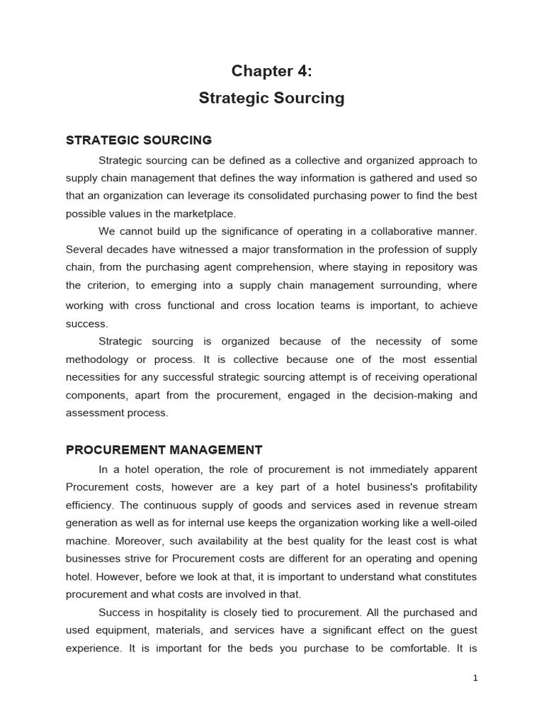 Chapter 4 | Download Free PDF | Drink | Procurement Chapter 4 | Download Free PDF | Drink | Procurement