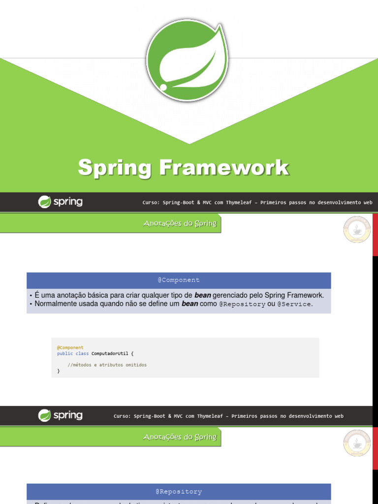Aula 03 Spring Framework | PDF | Model-View – Controller (MVC) | Classe ... Aula 03 Spring Framework | PDF | Model-View – Controller (MVC) | Classe ...