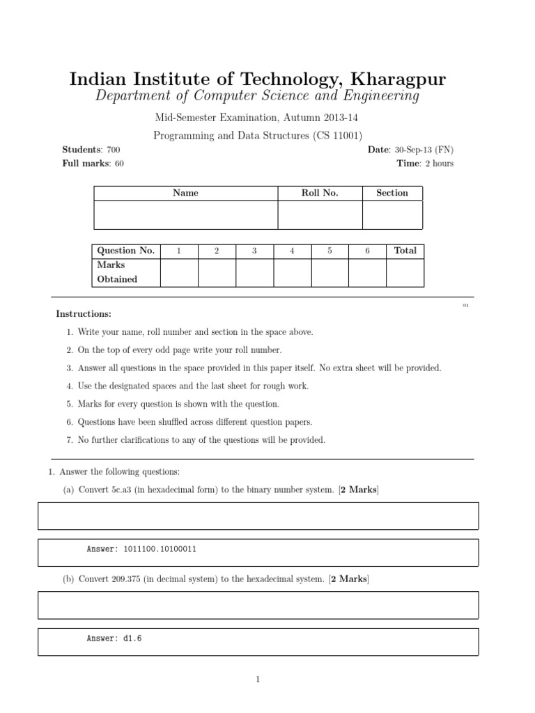 IITK Midsem With Soln | PDF | Norm (Mathematics) | Mathematics