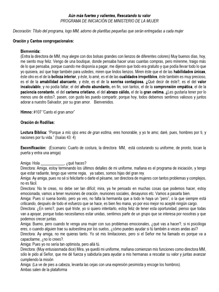 Programa de Iniciación de MM | Descargar gratis PDF | Amor