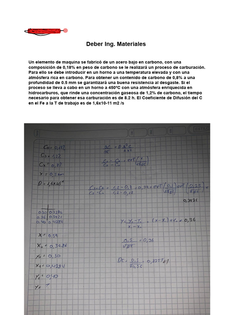 Deber de Ing. Materiales | PDF