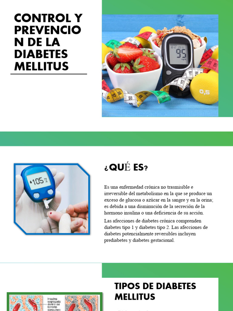 Control y Prevencion de La Diabetes Mellitus | PDF | Diabetes ...