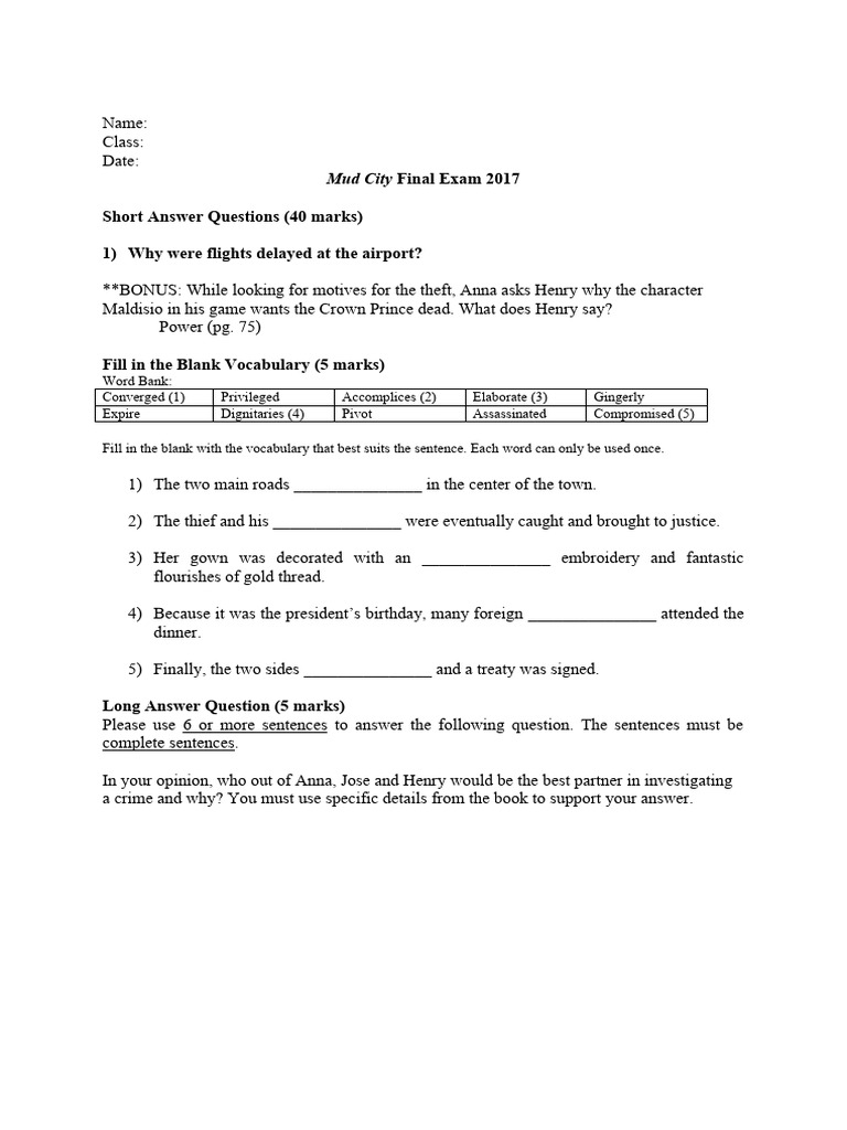 Capture The Flag Final Exam ANSWER KEY | PDF