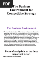 CHAPTER 2 - The External Environment Opportunities, Threats, Industry Competition, and ...