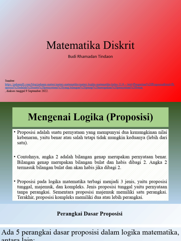 Matematika Diskrit | PDF