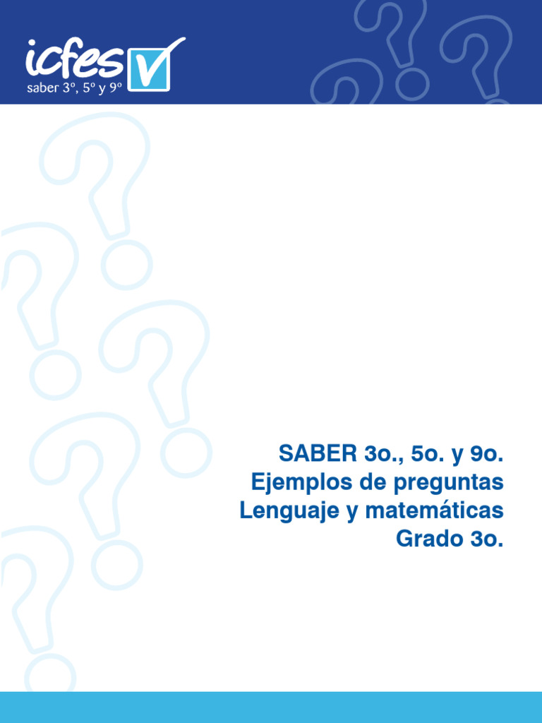 Matematica Lenguaje Saber3 | PDF