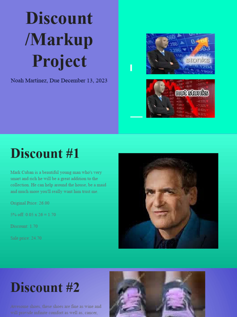 Discounts and Markups Analysis Report | PDF