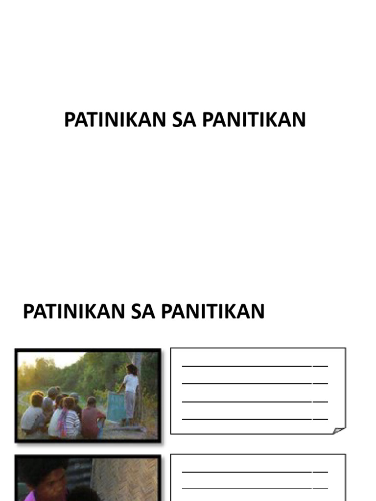 Patinikan Sa Panitikan | PDF