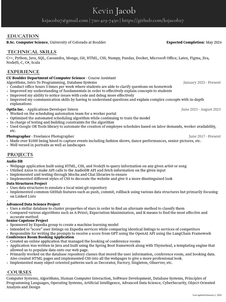resume cv 1 1 | PDF | Databases | Data