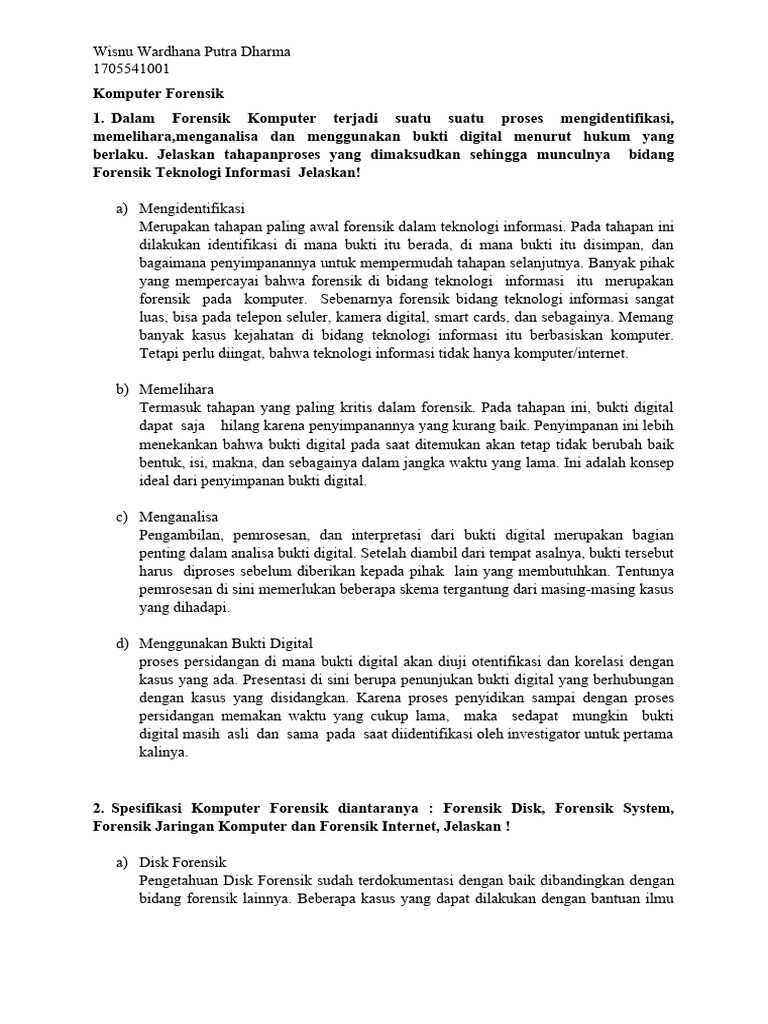 Uts Komputer Forensik | PDF