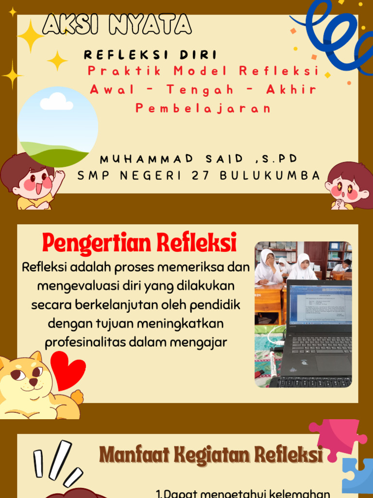 Model Refleksi Pembelajaran Efektif | PDF