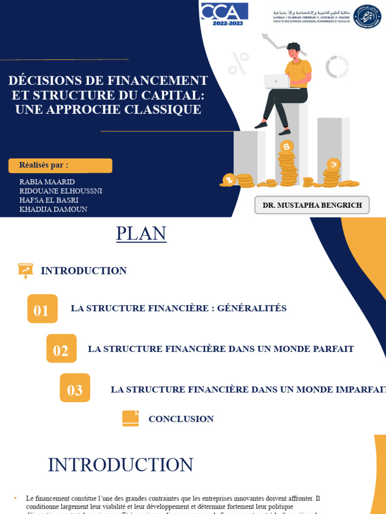 Les Décisions de Financement Et La Structure de Capital - Approche Classique | PDF | Capitaux ...