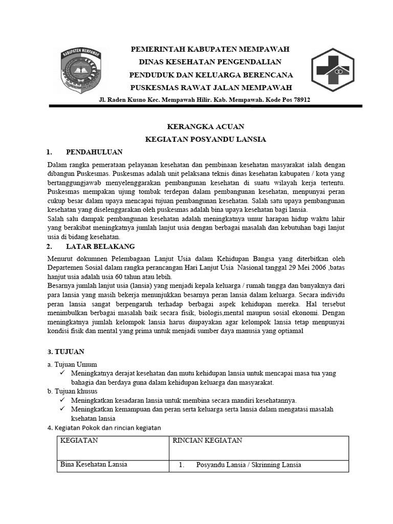 Kak Posy Lansia 2023 | PDF