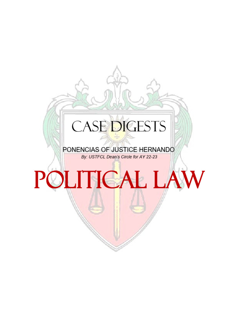 Ust Hernando Case Political Law Open | PDF | Crimes | Crime & Violence