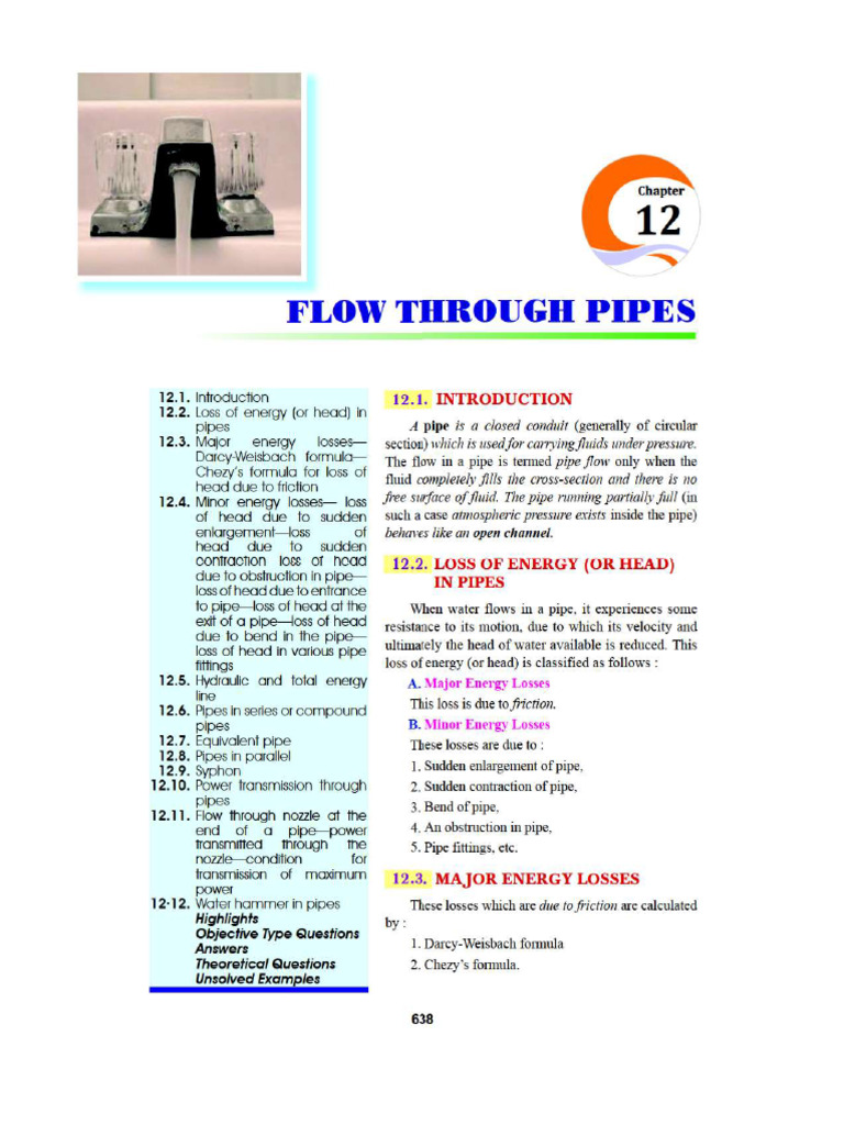 Flow Through Pipes | PDF