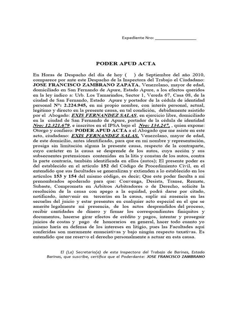 Poder Apud Acta en San Fernando Apure | PDF | Gobierno