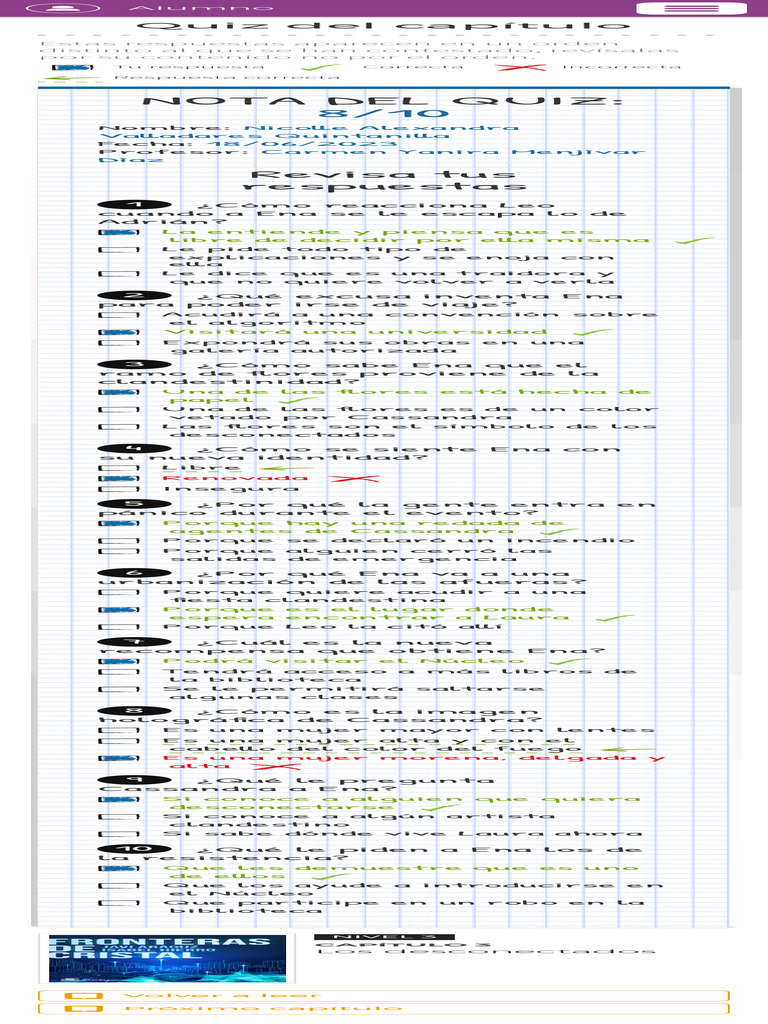 Quiz Del Capítulo Tres | PDF