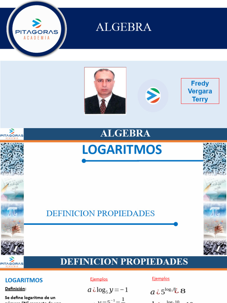 Sl3 AL T20 LOGARITMOS | PDF | Logaritmo | Matemática Elemental