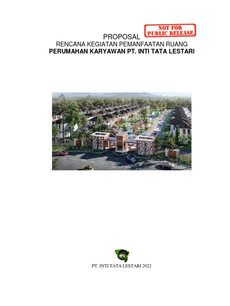 Contoh Proposal PTP - KKPR | PDF