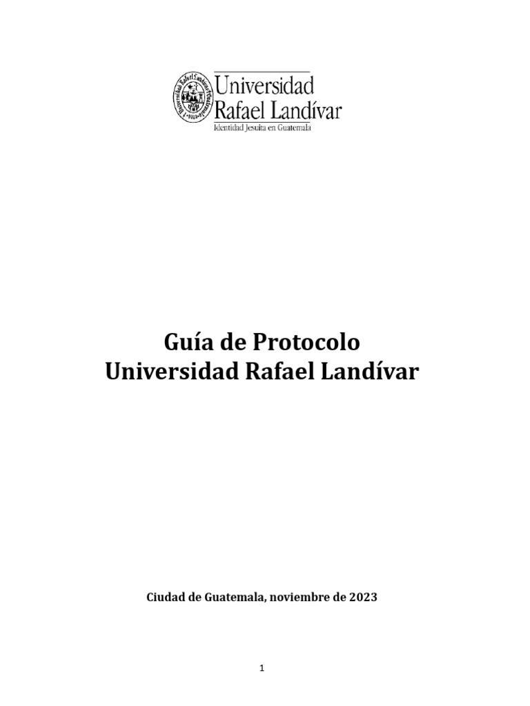 Guiade Protocolo URL | PDF | obispo | Planificación
