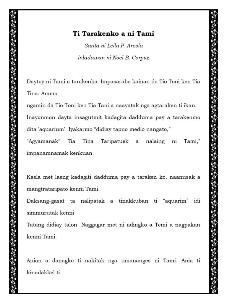 Ti Tarakenko A Ni Tami | PDF