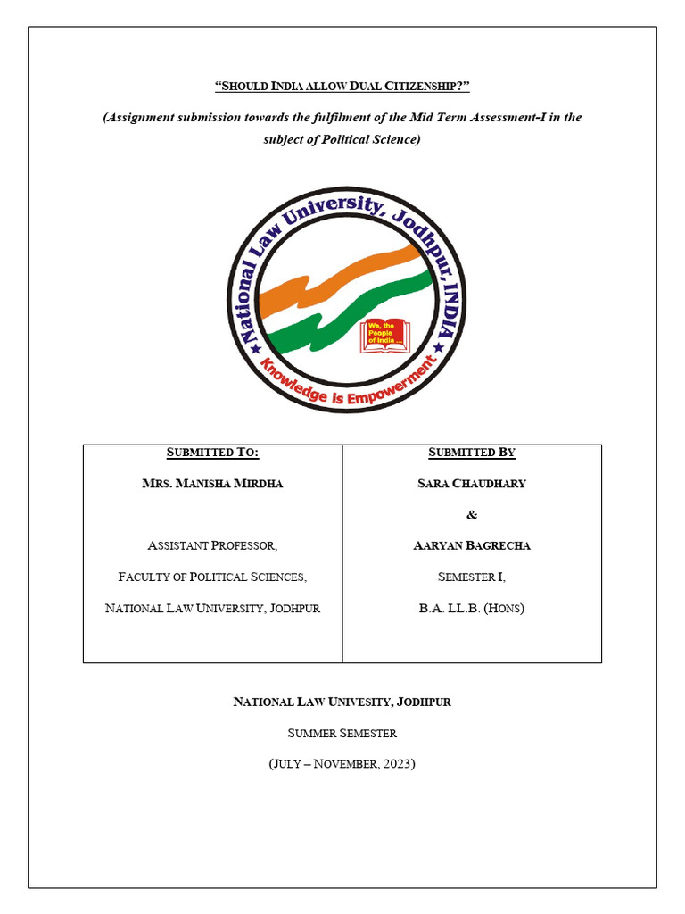 POl SC Proejct | PDF | Nationality | Citizenship