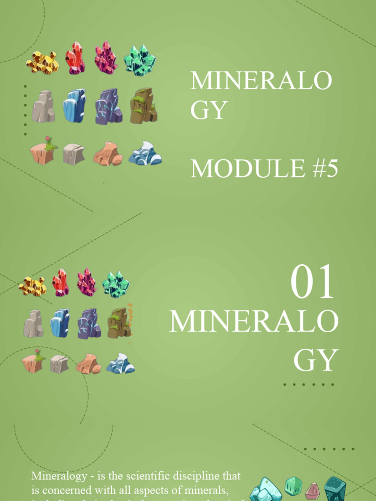 Geology Mineralogy | PDF | Minerals | Mineralogy