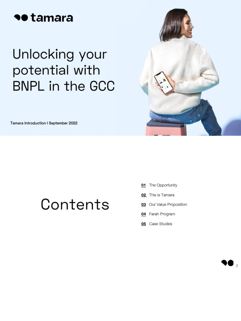 Tamara Pitch Deck - BNPL | PDF