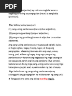 Pang-Uring Pamilang Presentation | PDF