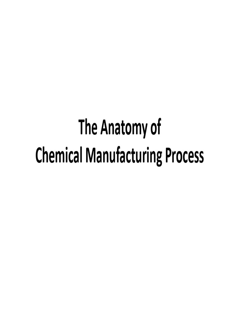 5 - Anatomy of A Chemical Process | PDF | Chemical Reactor | Chemical ...