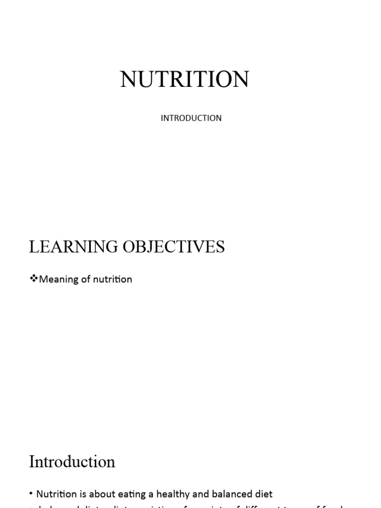 Nutrition New | PDF | Foods | Nutrition
