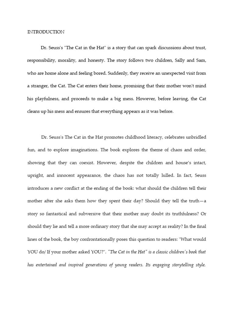 Dr. Seuss The Cat in The Hat | PDF