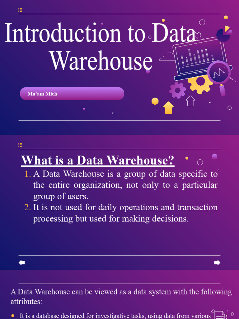Introduction To DW | PDF | Data Warehouse | Data Management