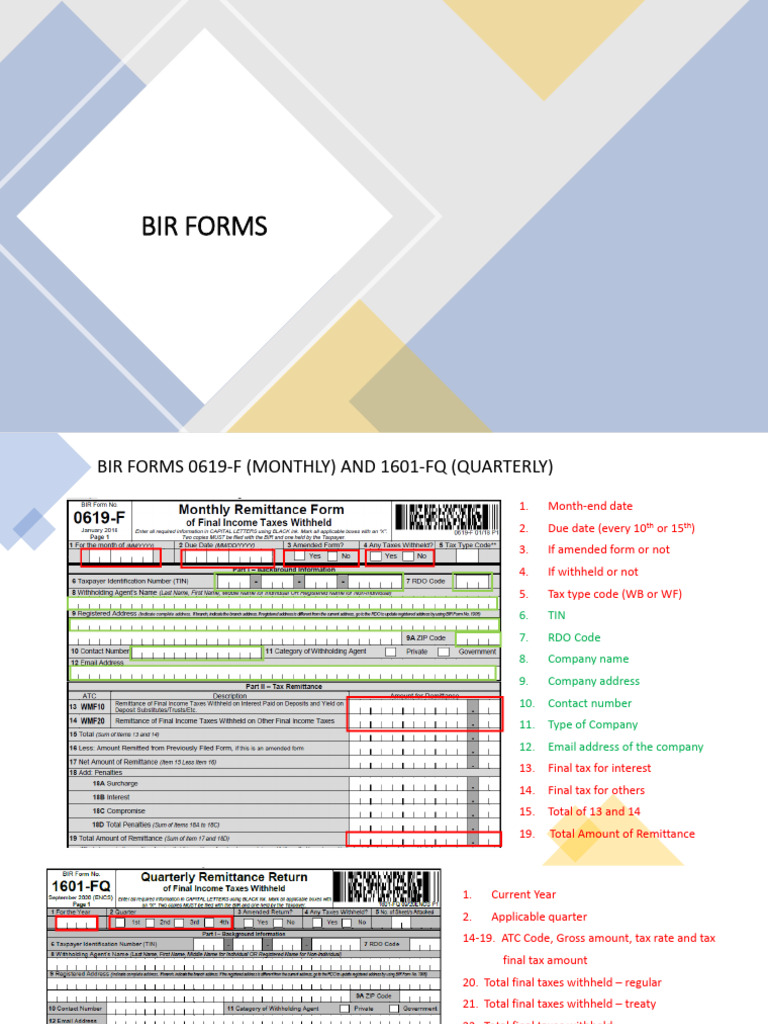 4 Corporate Income Taxation Bir Forms | PDF | Expense | Taxes