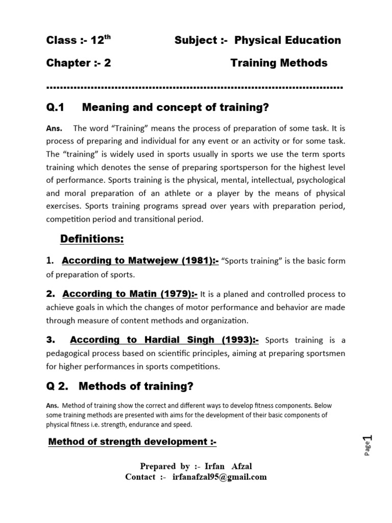 12th Phy. Edu | Download Free PDF | Leadership