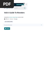 Volo's Guide To Monsters | PDF | Technology & Engineering