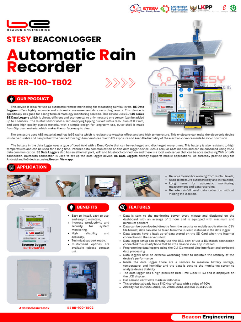 Brosur Arr Be RR-100-TB02 | PDF | Analog To Digital Converter | Wi Fi