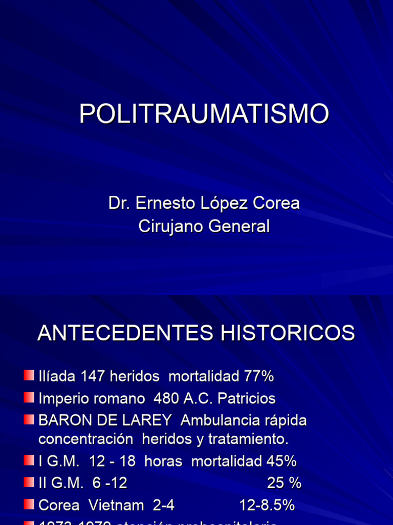 Poli Traumatism o | PDF | Lesión | Choque (circulatorio)