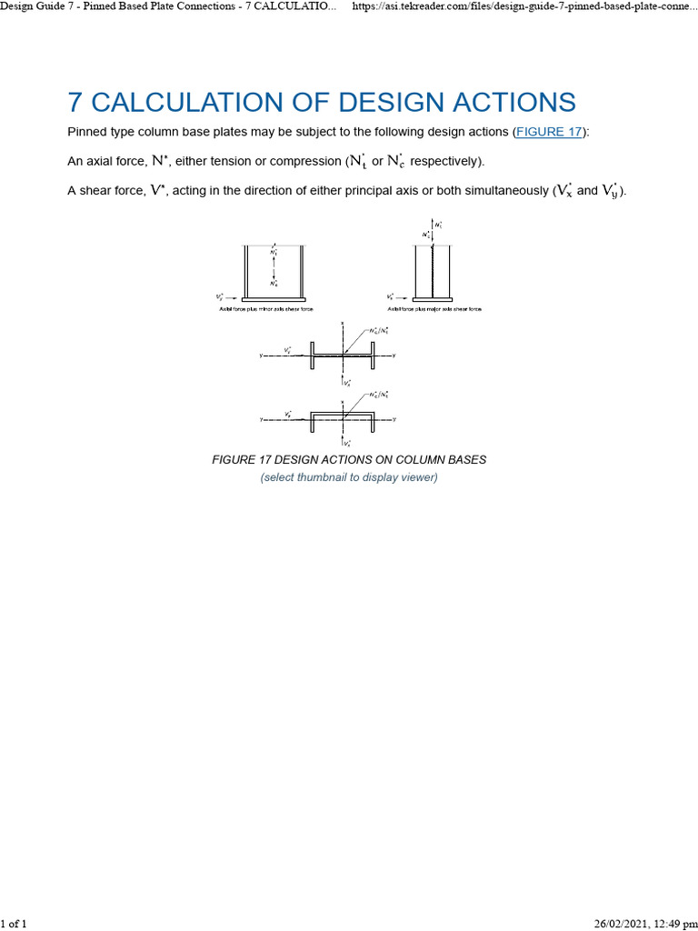 Design Guide 7 - Pinned Based Plate Connections - Design Guide 7 ...