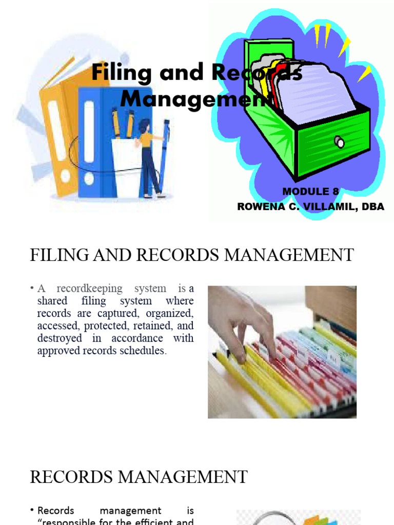 LOP-Module 8 | PDF | Records Management | Computer File