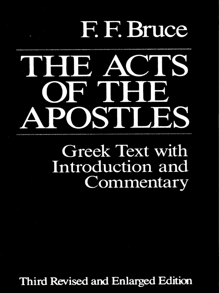 The Acts of The Apostles The Greek Text With Introduction and ...