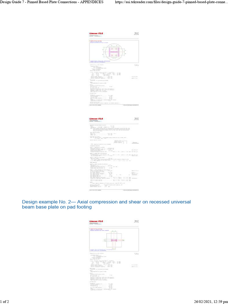 Design Guide 7 - Pinned Based Plate Connections - Design Guide 7 ... Design Guide 7 - Pinned Based Plate Connections - Design Guide 7 ...