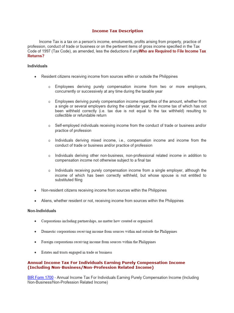 Individual Citizen | PDF | Income Tax | Taxes