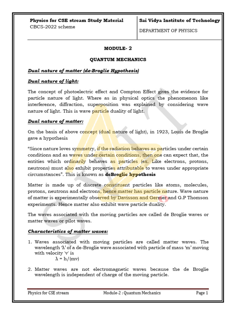 BPHYS102 | PDF | Waves | Uncertainty Principle