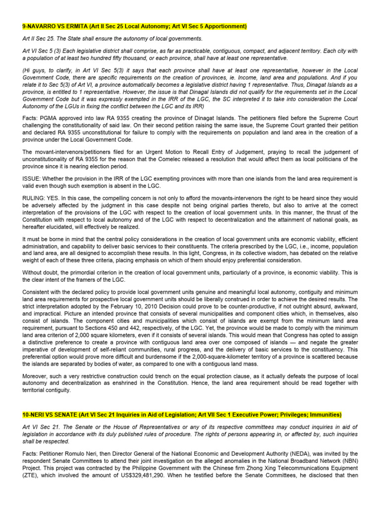 Landmark Cases | PDF | Executive Privilege | American Government