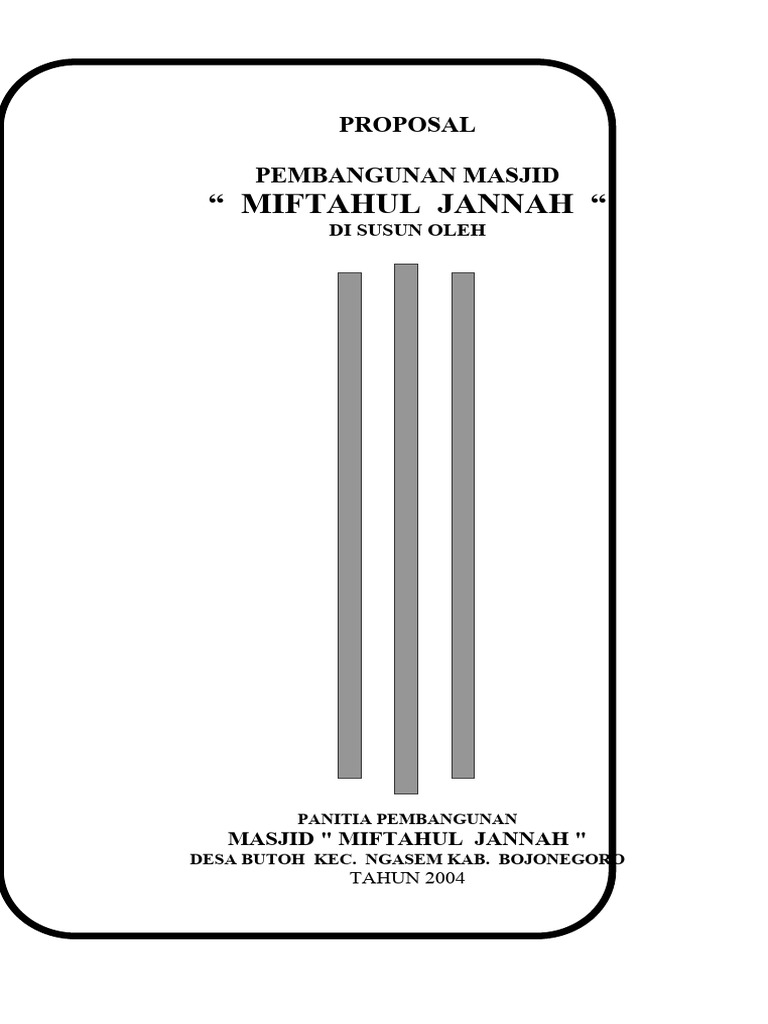 Dokumen - Tips Proposal Pembangunan Masjid 56a114733da89 | PDF