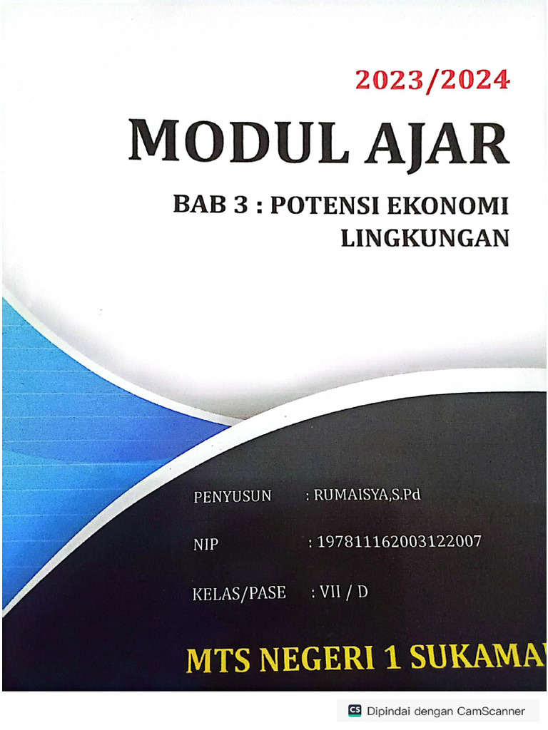 Modul Ajar Potensi Ekonomi Lingkungan | PDF